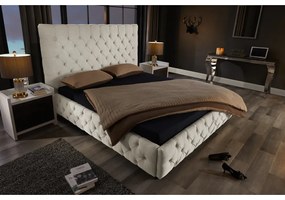 Massive home | Postel PARIS CHESTERFIELD 180x200cm lněná látka béžová