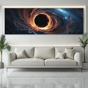 Obraz na plátně - Černá díra Adeler FeelHappy.cz Velikost obrazu: 210 x 70 cm