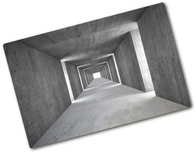 Wallmuralia Deska na krájení skleněná Betonový tunel 80x52 cm