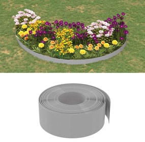 Travní lemy 4 ks šedé 10 m 20 cm polyethylen 3155454