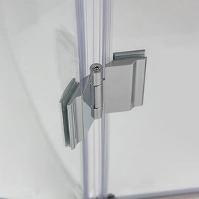 BPS-koupelny Čtvrtkruhový sprchový kout KZ92 90x90 chrom/transparent - bez vaničky