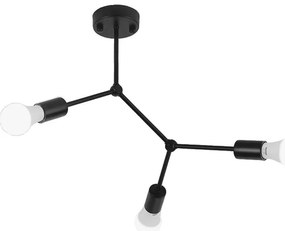Toolight Klasické stropní kovové osvětlení APP736-3C černé