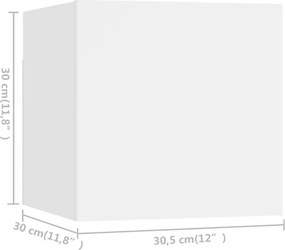 vidaXL 8dílný set TV skříněk dřevotříska [3078649] Barva: dub sonoma