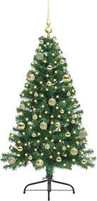 Umělý osvětlený vánoční stromeček Zelená 150 cm PVC 3397002