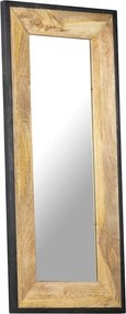Zrcadlo 110 x 50 cm masivní mangovníkové dřevo 321631