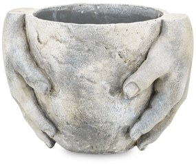 Betonový obal na květináč ruce 14 cm 142054