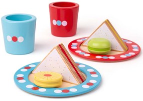Bigjigs Toys Set svačinka s puntíky