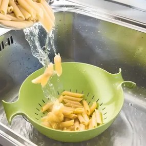 Guzzini SPINDRAIN zelená / Cedník s mísou / Polypropylen