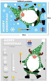 Vánoční samolepky na okna - Santa Claus - různé motivy na výběr Varianta: Varianta 11