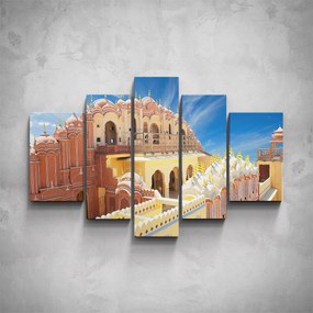 5-dílný obraz - Indická architektura - PopyDesign
