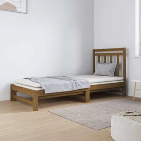 vidaXL Výsuvná postel 2x (90 x 190) cm masivní borovice [3124761] Barva: Bílá