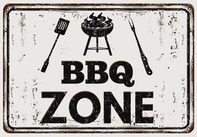 Fototapeta - BBQ  Zone - nápis (254x184 cm)