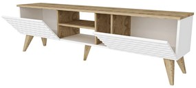 Designový TV stolek Gallio 180 cm ořech bílý