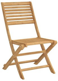 Skládací zahradní židle 2 ks 48,5 x 61,5 x 87 cm masivní akácie - Default Title