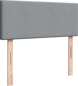 Box spring postel s matrací světle šedá 120x190 cm textil 3287388