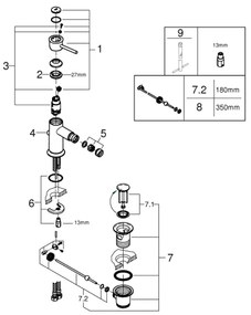 GROHE 23785000 - Bidetová baterie START CLASSIC lesklý chrom