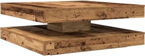 Konferenční stolek otočný o 360º old wood 90x90x34,5 cm 3321358