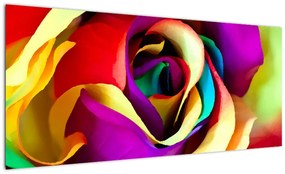 Abstraktní obraz růže (100x40cm)