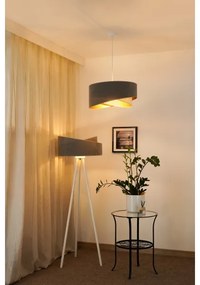 Brilagi - LED Lustr na lanku LYRA 1xE27/15W/230V šedá/krémová/zlatá