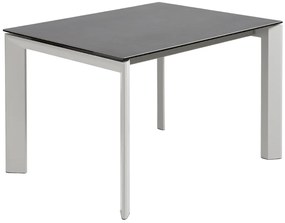 OnaDnes -20% Antracitově šedý keramický rozkládací jídelní stůl Kave Home Axis II. 160/220 x 90 cm