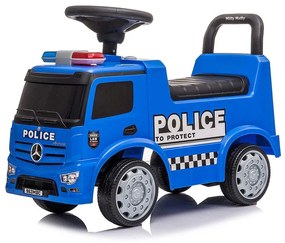 MILLY MALLY Dětské odrážedlo se zvukem Mercedes Milly Mally POLICE modré