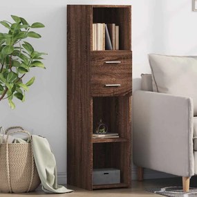 Skříň highboard hnědý dub 30 x 42,5 x 124 cm kompozitní dřevo