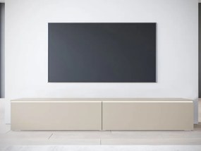 TV stolek Dlone 180, Barva: kašmírová béžová, Osvětlení: osvětlení LED - bílé