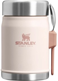 STANLEY termoska jídelní 400 ml se lžící/vidličkou Rose Quartz