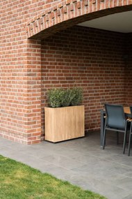 Dřevěný květináč ELEMENTO, dřevo, šířka 90 cm, hnědá
