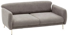 Atelier del Sofa 3-místná pohovka Simena - Grey, Šedá, Zlatá