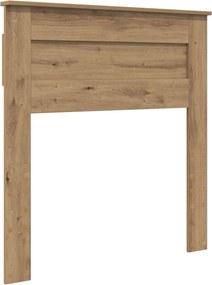 Rám postele Umělecký dub 100 x 200 cm Masivní borové dřevo 3409798