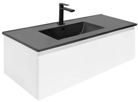 Koupelnová skříňka s umyvadlem SAT B-WAY 99x30x45 cm bílá lesk BWAY100WU4BB