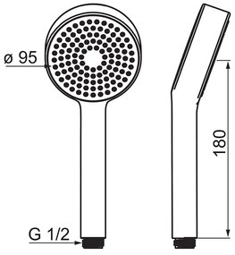 Hansa Sprchová růžice HANSABASICJET 1-polohová 44610300