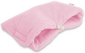 Luxusní rukávník Velvet Baby Nellys, 40 x 20cm - sv. růžová