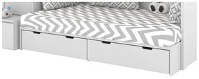 BAMI Dvojitý úložný šuplík pod patrovou postel SIMONE Zvolte variantu: Pod postel o rozměru 120x200 cm