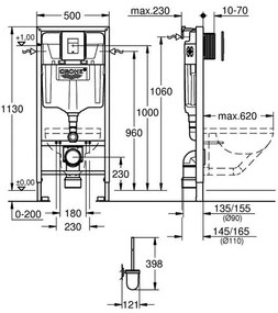 Grohe Rapid SL sada 5 v 1 pro WC 39000000