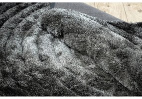 Luxusní kusový koberec shaggy Flimo šedý 160x220cm