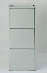 Kartotéka A4 kovová Bisley BS3E/FLS [světle šedá, strukturovaný lak, standardní úchytky (prolis)]