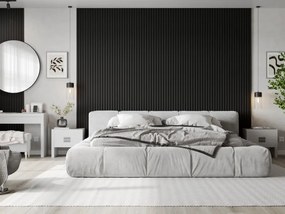Mexen Lam-F, akustické stěnové lamely 275 × 31,5 cm, filc 6 mm, černá matná, S105-275317-2812-053