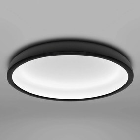 LED stropní světlo Reflexio, Ø 46cm, černá