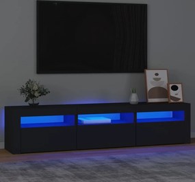 vidaXL TV skříňka s LED osvětlením 180x35x40 cm [3152754] Barva: Černá