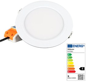 Miboxer LED zápustné svítidlo RGB+CCT Mi-light, 9W, 2.4GHz, RF ovládání, FUT061 Barva: Černá