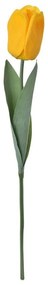 Umělá dekorační květina žlutý tulipán - 6*6*50 cm