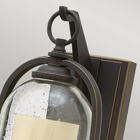 Elstead QUINCY S venkovní lucerna IP44 1×E27 hnědá barva 34 cm