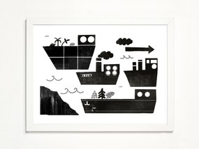 Přemysl Černý | Flotila Rám: Bez rámu, Velikost: 30 x 40 cm
