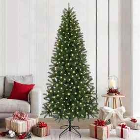 Umělý vánoční stromeček Zelená 210 cm PE a PVC 3397363