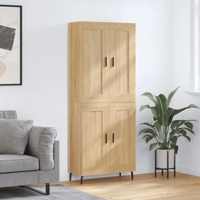Skříň highboard dub sonoma 69,5 x 34 x 180 cm kompozitní dřevo 3199700