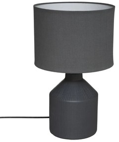 Noční lampička, šedé stínidlo, O 22 x 36 cm