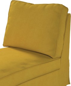 Potah na lenošku Ektorp volně stojící - jednoduchý styl barva žlutá látka pletený vzor