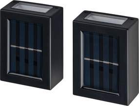 Livarno® Solární venkovní nástěnná LED svítidla, 2 kusy